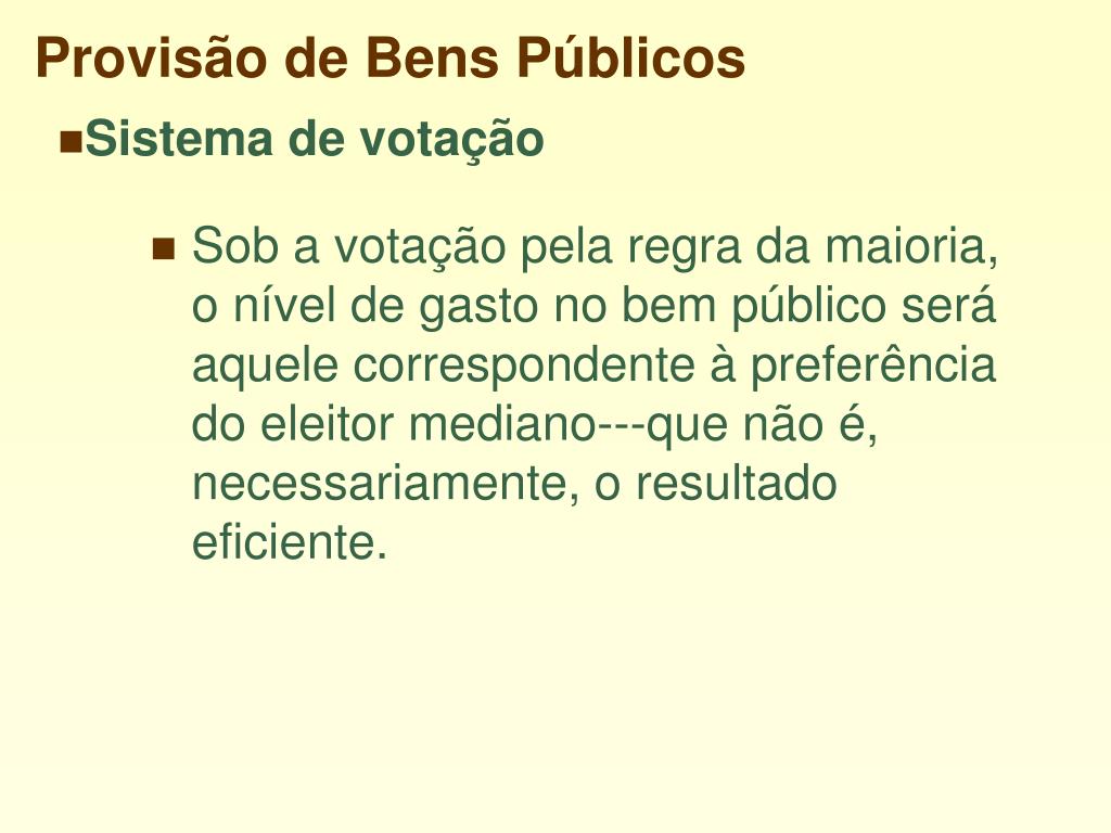 PPT - Microeconomia A III Prof. Edson Domingues Aula 5 Bens Públicos PowerPoint Presentation ...