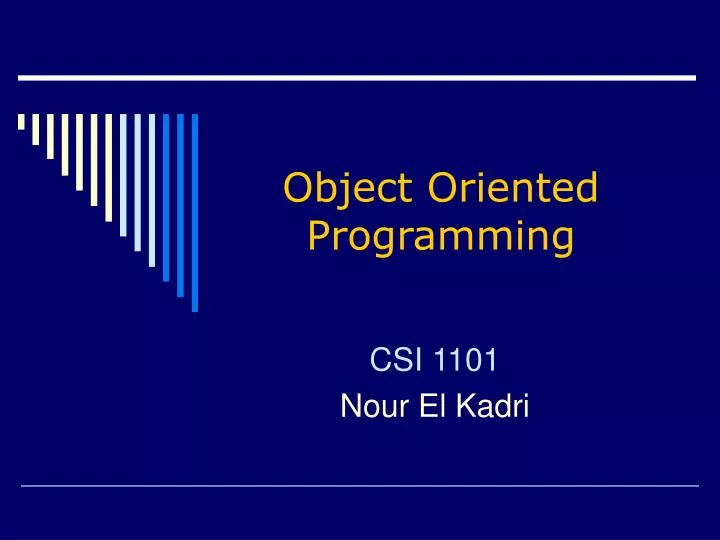Ppt Object Oriented Programming Powerpoint Presentation Free 6832