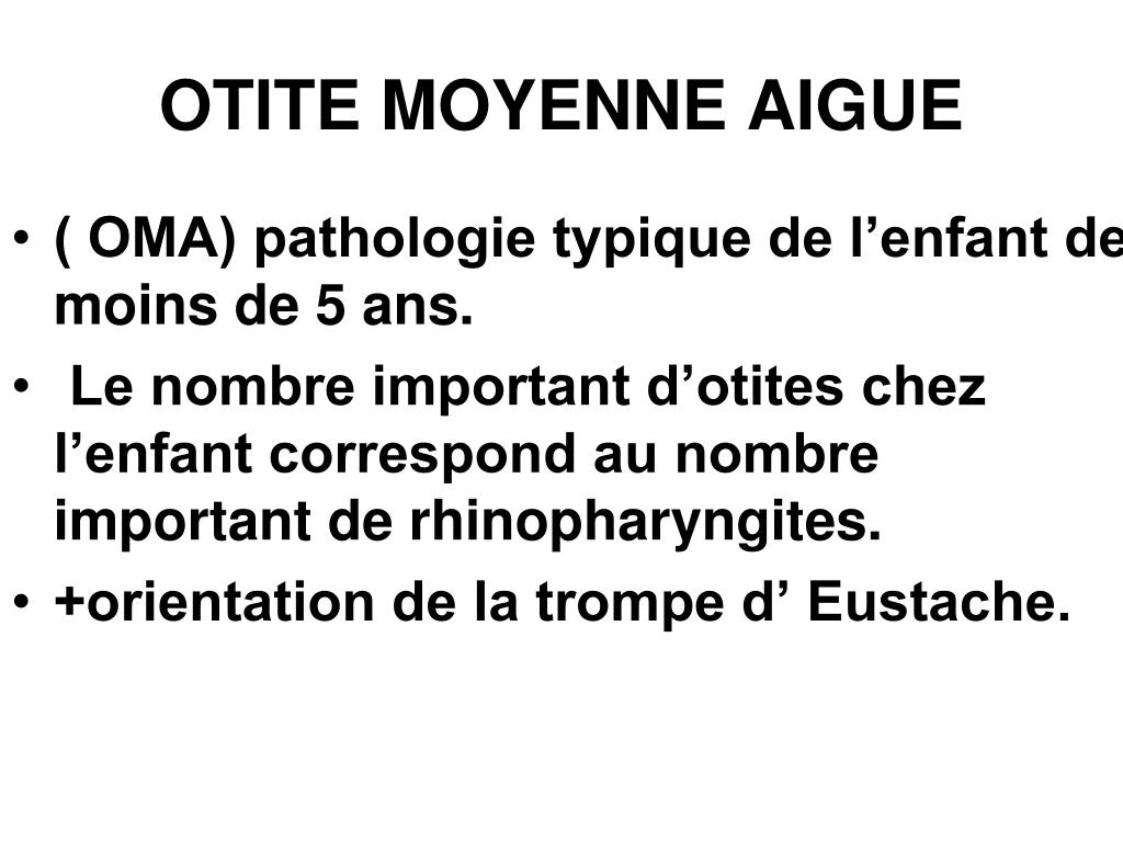 PPT - Infections ORL et bronchiques du jeune enfant PowerPoint ...