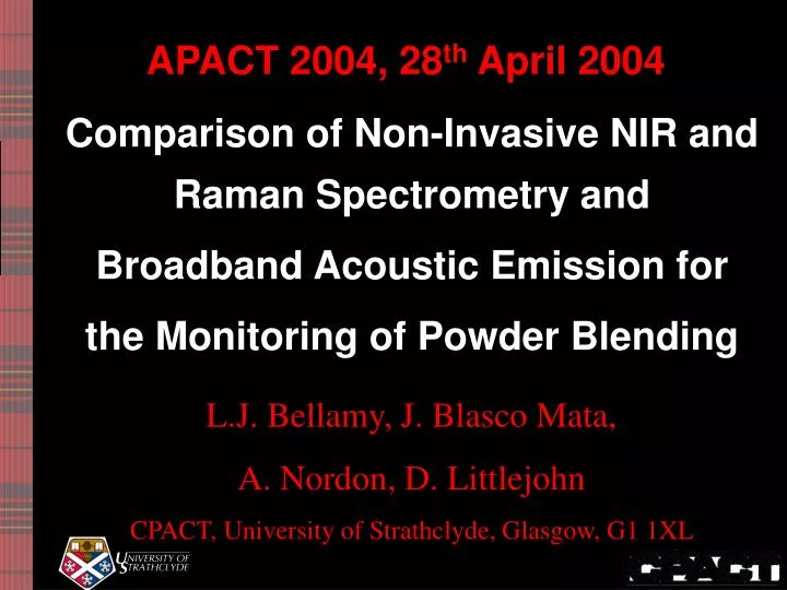 PPT - APACT 2004, 28 th April 2004 PowerPoint Presentation, free ...