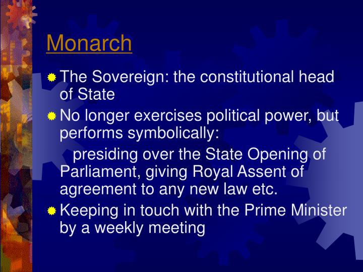 PPT - Structure of the Central Government of the UK PowerPoint ...