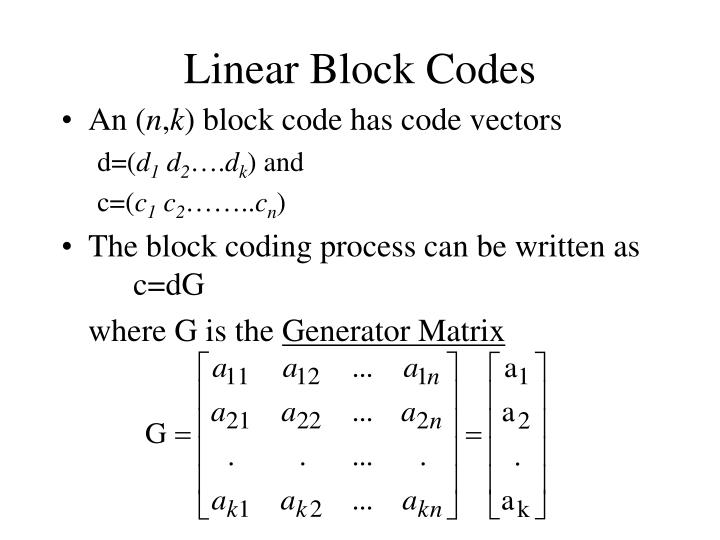 PPT - 3F4 Error Control Coding PowerPoint Presentation - ID:909446