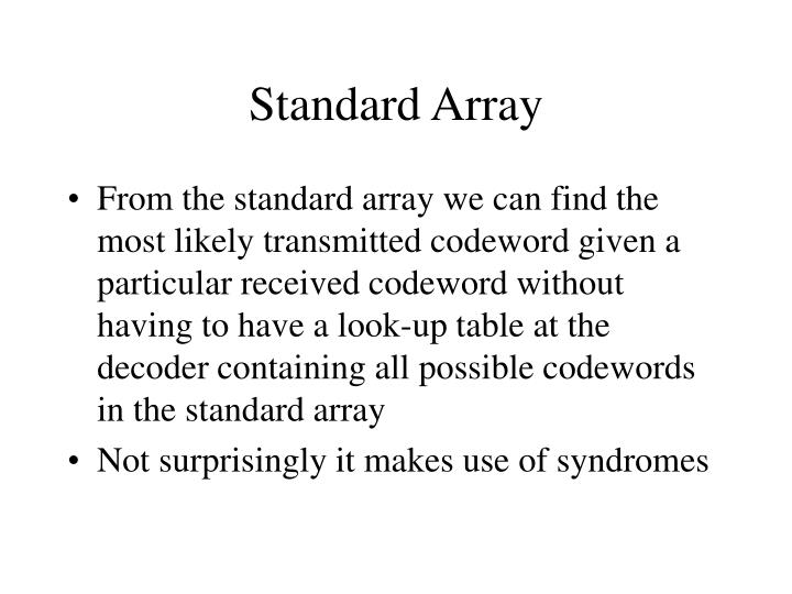 PPT - 3F4 Error Control Coding PowerPoint Presentation - ID:909446