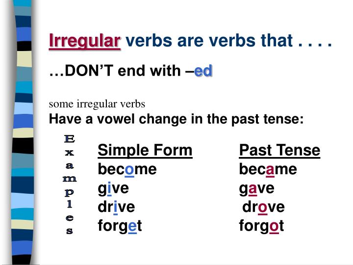 Become Past Simple Simple Past Tense Of Become Past