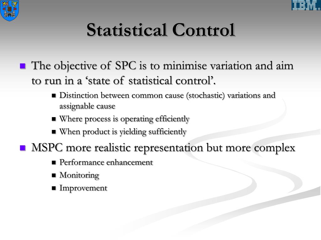 Ppt Multivariate Statistical Process Control For Fault Detection