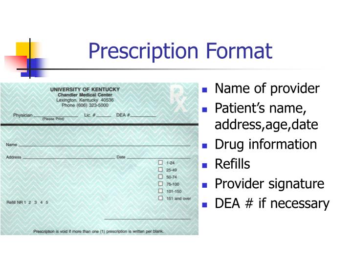 PPT - PRESCRIPTION WRITING PowerPoint Presentation - ID:911086
