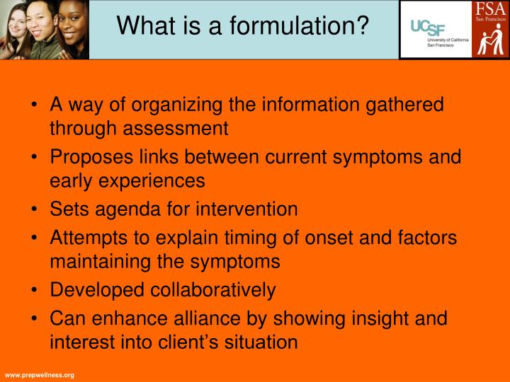 PPT - Formulation and Intervention PowerPoint Presentation - ID:911119