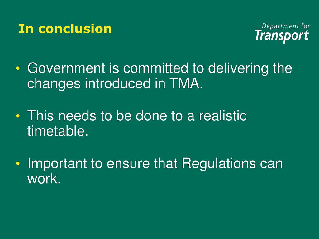 PPT - Traffic Management Act & NRSWA Impact on New Roads and Street ...