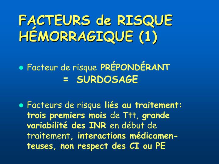 PPT - LES ACCIDENTS HÉMORRAGIQUES LIÉS AUX AVK PowerPoint Presentation ...