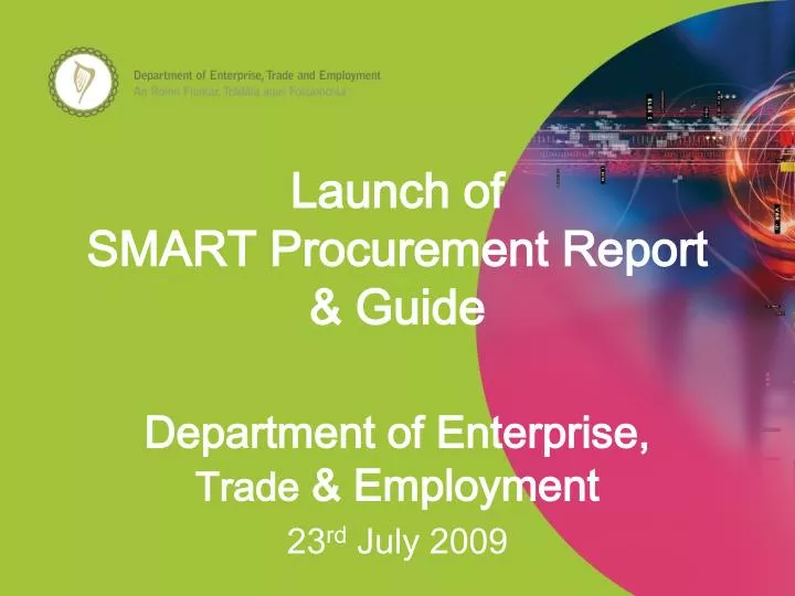 PPT - Launch of SMART Procurement Report & Guide PowerPoint ...