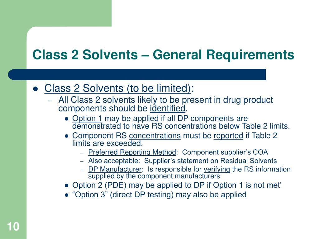 PPT - USP “Hot Topics” - USP Residual Solvents, USP Glycerin Monograph ...