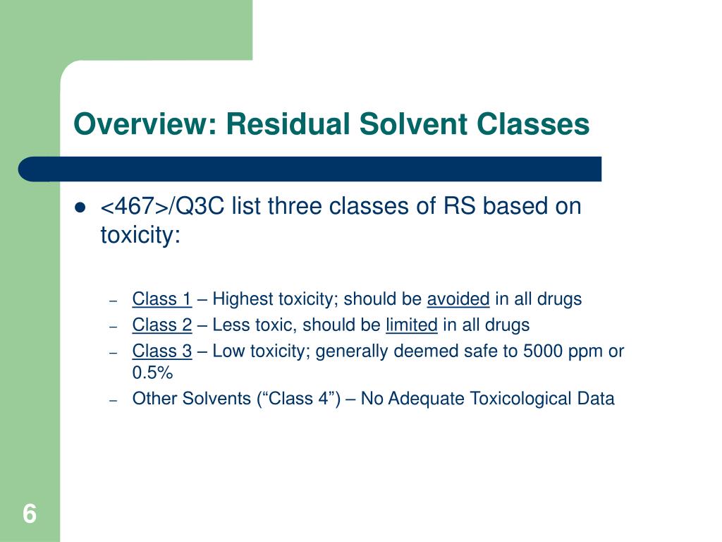 PPT - USP “Hot Topics” - USP Residual Solvents, USP Glycerin Monograph ...