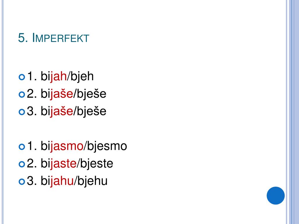 PPT - Jednostavni glagolski oblici PowerPoint Presentation, free ...