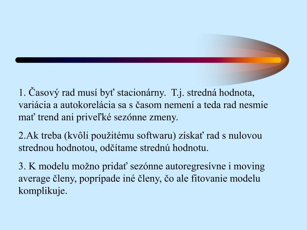 PPT - Analýza časových radov PowerPoint Presentation, free download ...
