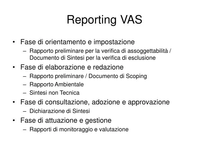 PPT - Reporting VAS PowerPoint Presentation, free download - ID:913460