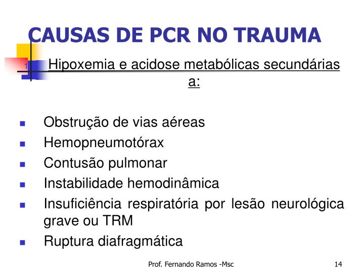 PPT - ATENDIMENTO A PCR PowerPoint Presentation - ID:913813