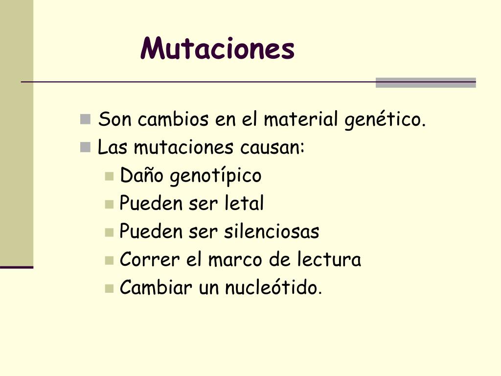 PPT - Cambios en la estructura genética y control genético PowerPoint ...