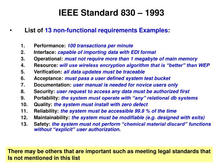 PPT - Non-Functional Requirements PowerPoint Presentation - ID:915298