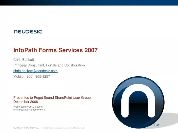 PPT - InfoPath Forms Services 2007 PowerPoint Presentation, free ...
