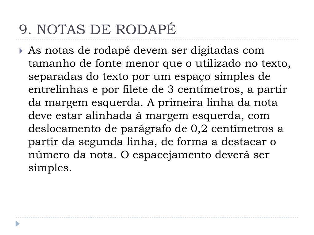 PPT - CITAÇÕES, NOTAS DE RODAPÉ E REFERÊNCIAS BIBLIOGRÁFICAS PowerPoint ...