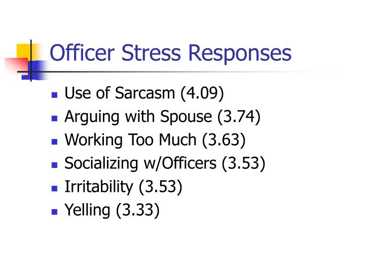 PPT - Police Officer Stress and Coping Skills PowerPoint Presentation ...
