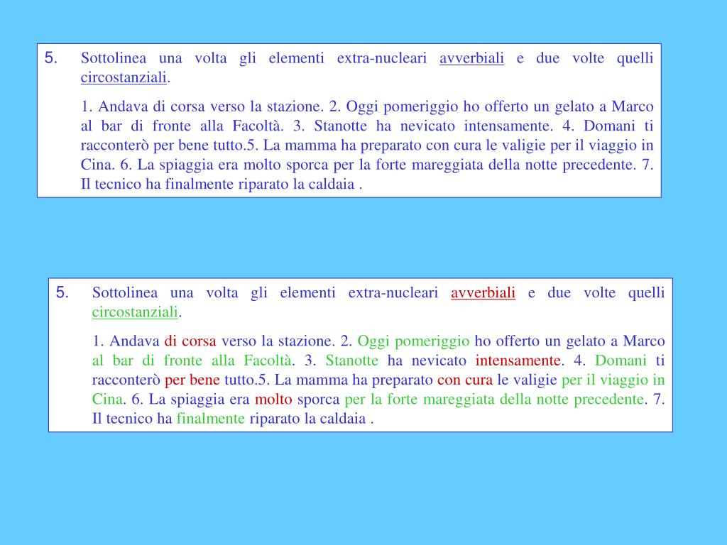 PPT - LINGUISTICA ITALIANA 5 novembre 2004 Esercitazione V Sintassi ...