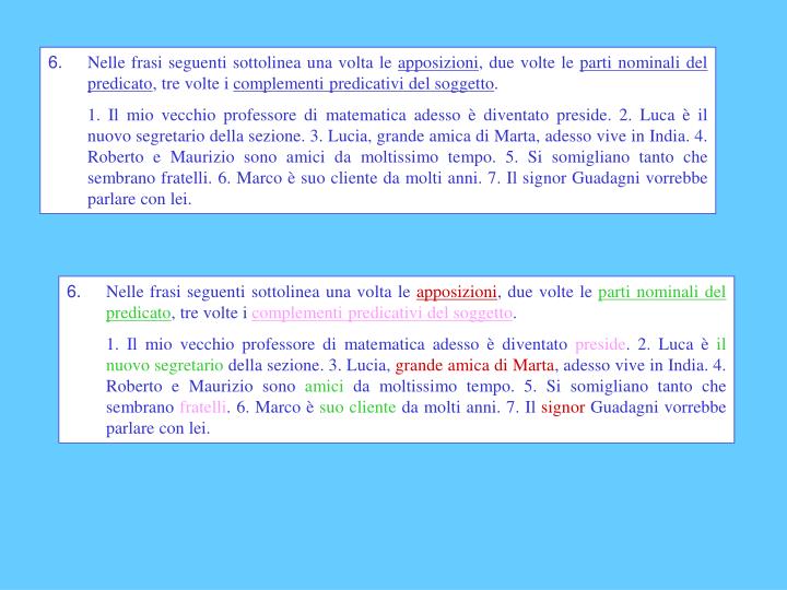 PPT - LINGUISTICA ITALIANA 5 novembre 2004 Esercitazione V Sintassi ...