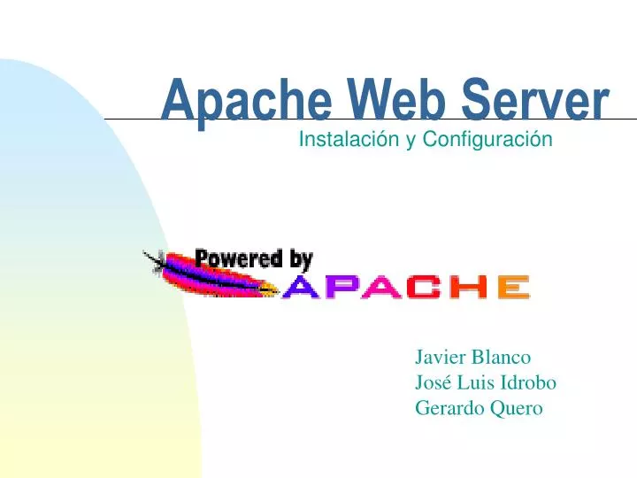 PPT - Apache Web Server PowerPoint Presentation, free download - ID:919418