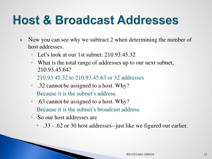 PPT - IP Address and Subnetting PowerPoint Presentation - ID:920758