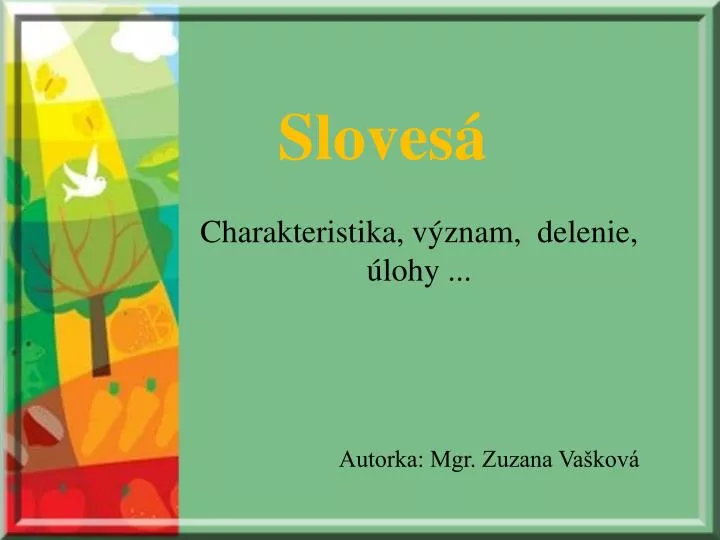 PPT - Slovesá PowerPoint Presentation, free download - ID:921712