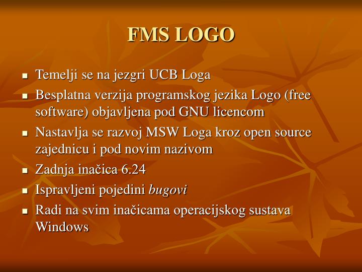 PPT - FMS LOGO PowerPoint Presentation - ID:922697