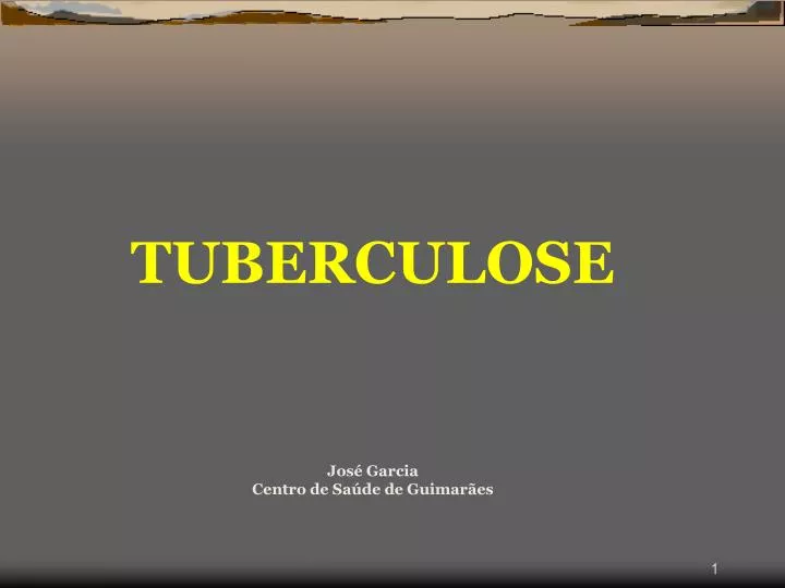 PPT - TUBERCULOSE PowerPoint Presentation - ID:922774