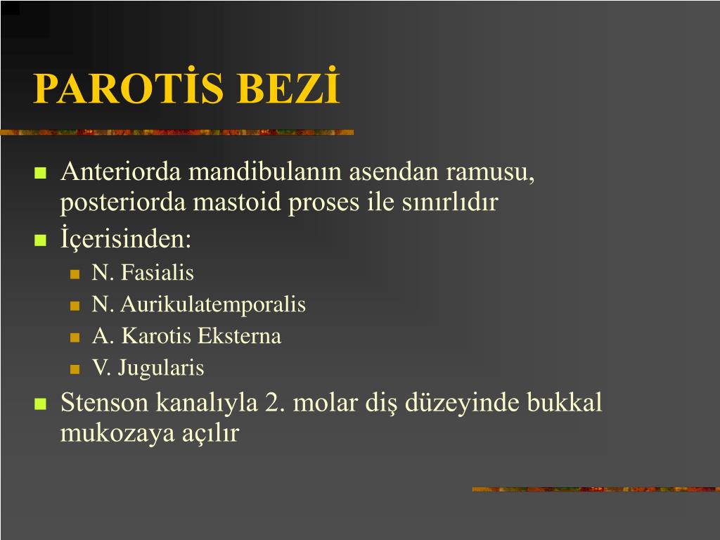 PPT - TÜKRÜK BEZLERİ, TİROİD VE PARATİROİD PATOLOJİLERİ PowerPoint ...