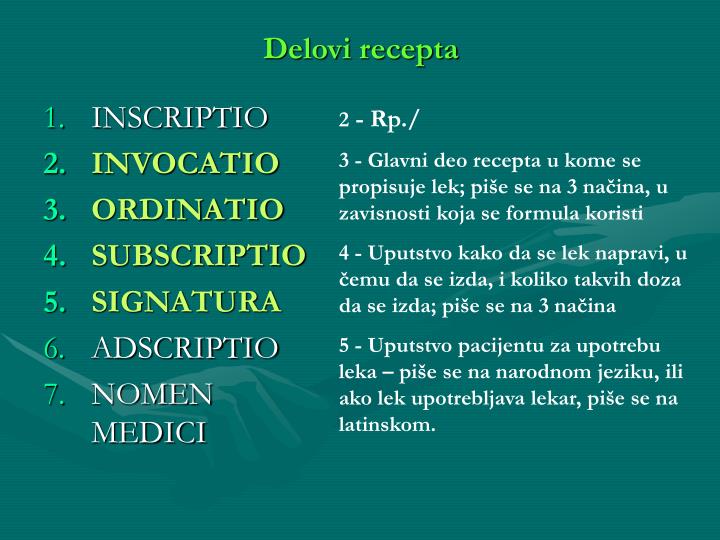 Recepta
