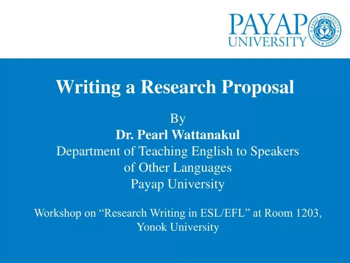 PPT - Writing a Research Proposal PowerPoint Presentation, free ...
