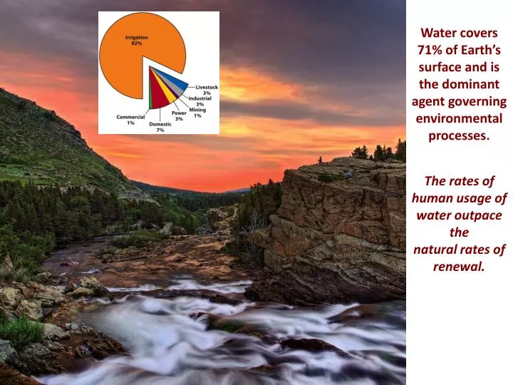 PPT - Water covers 71% of Earth’s surface and is the dominant agent ...