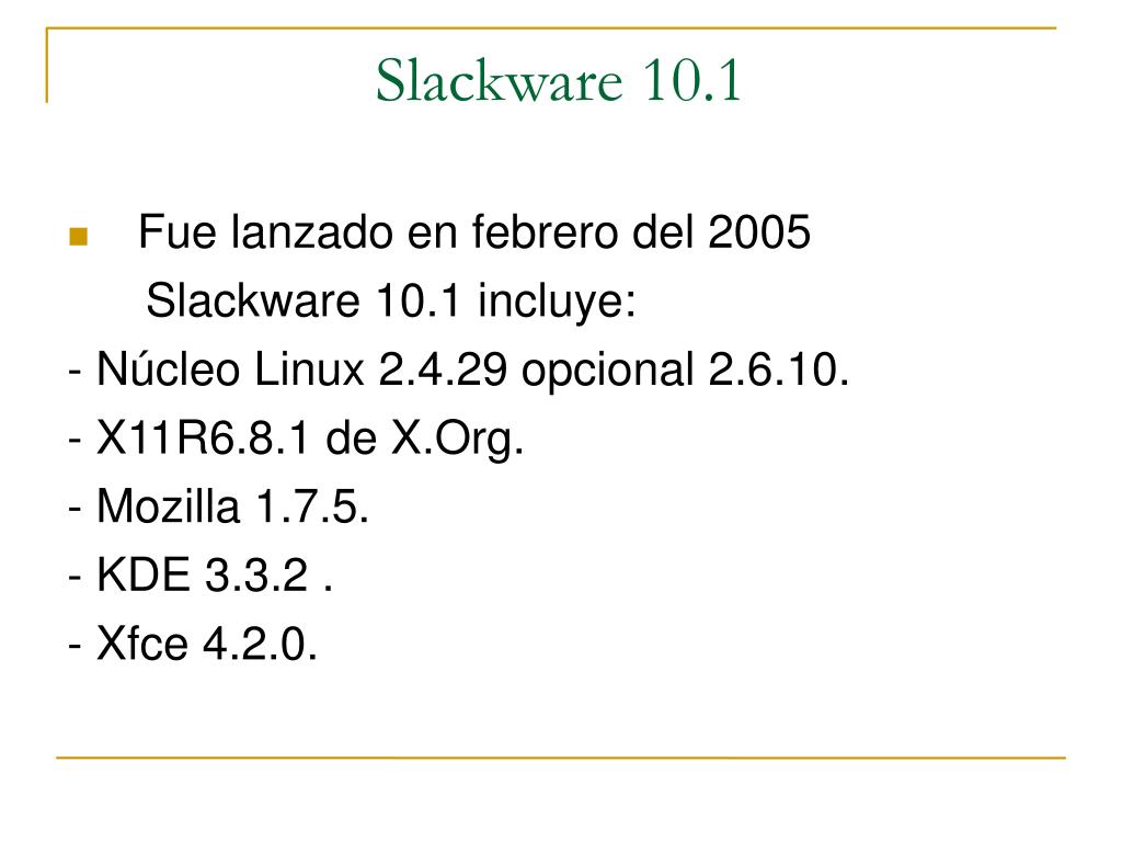PPT - Slackware PowerPoint Presentation, free download - ID:923811