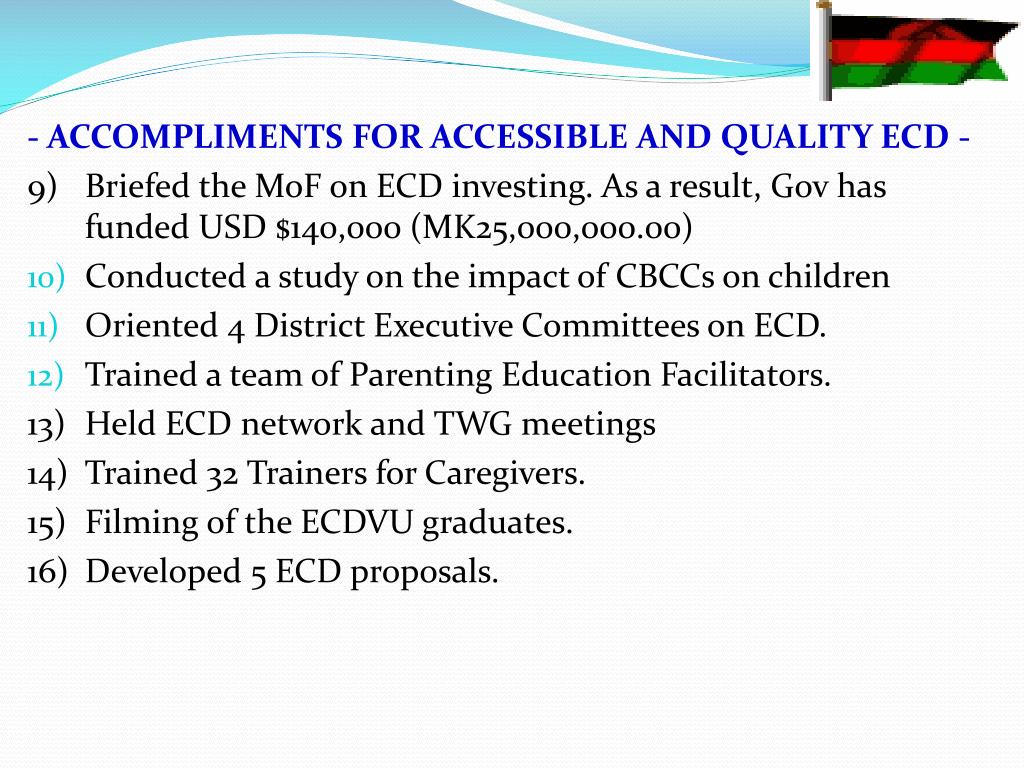 PPT - 2.0 MEANING AND FOCUS ECCD IN MALAWI EARLY CHILDHOOD DEVELOPMENT ...
