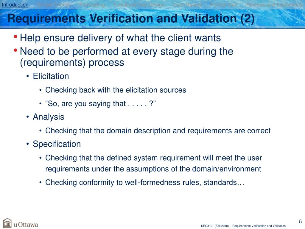 PPT - Requirements Verification and Validation PowerPoint Presentation ... PPT - Requirements Verification and Validation PowerPoint Presentation ...