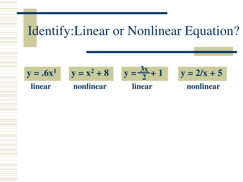 Linear And Nonlinear Functions Worksheet Linear And Nonlinear Functions Worksheet