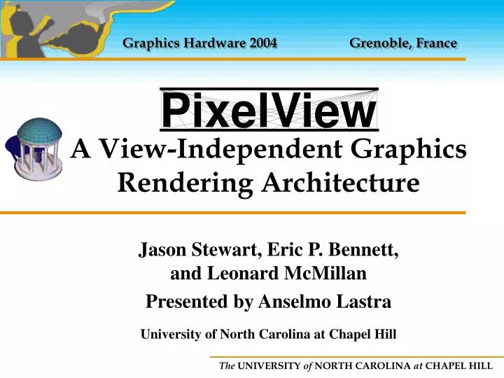 PPT - A View-Independent Graphics Rendering Architecture PowerPoint ...