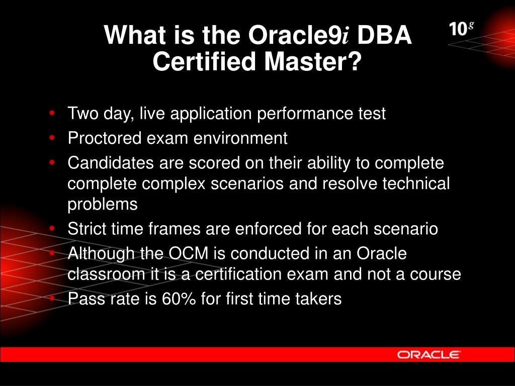 Ppt James Diianni Director Oracle Certification Program Oracle