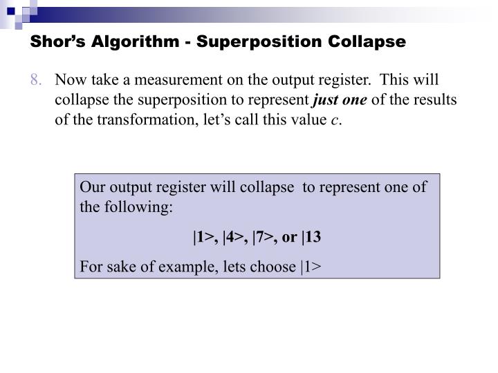 PPT - Shor’s Algorithm PowerPoint Presentation - ID:931900