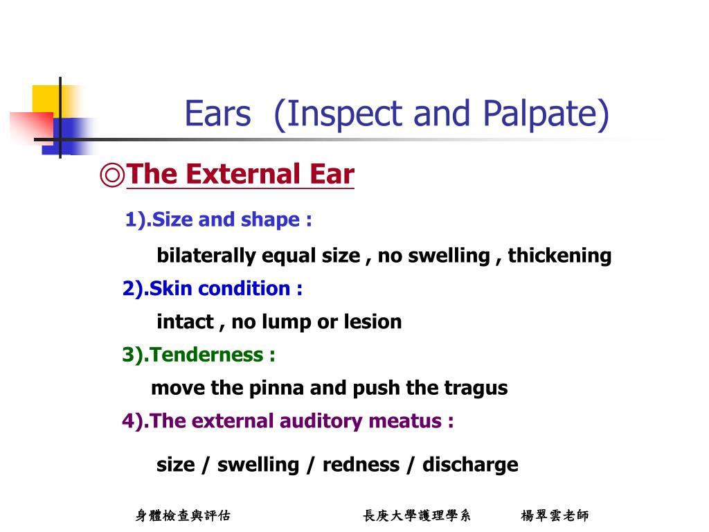 PPT - Assessment of the Eye ， Ear ， Nose ， Mouth and Throat PowerPoint ...