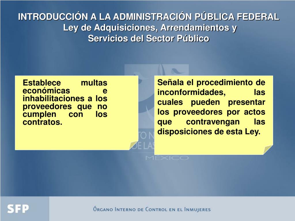 Ppt Ley OrgÁnica De La AdministraciÓn PÚblica Federal Powerpoint
