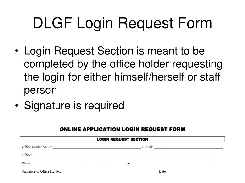 PPT - County LOGIN to DLGF Apps PowerPoint Presentation, free download ...