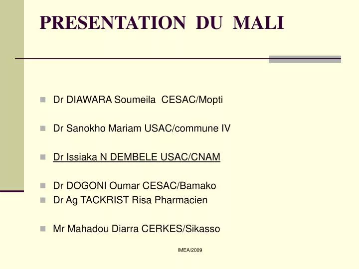 PPT - PRESENTATION DU MALI PowerPoint Presentation, free download - ID ...