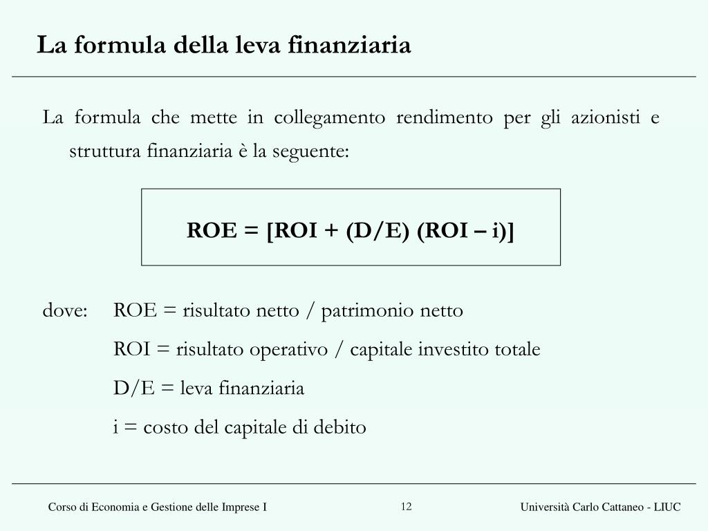 PPT - Lezione 5 LA STRUTTURA FINANZIARIA D’IMPRESA. PowerPoint ...