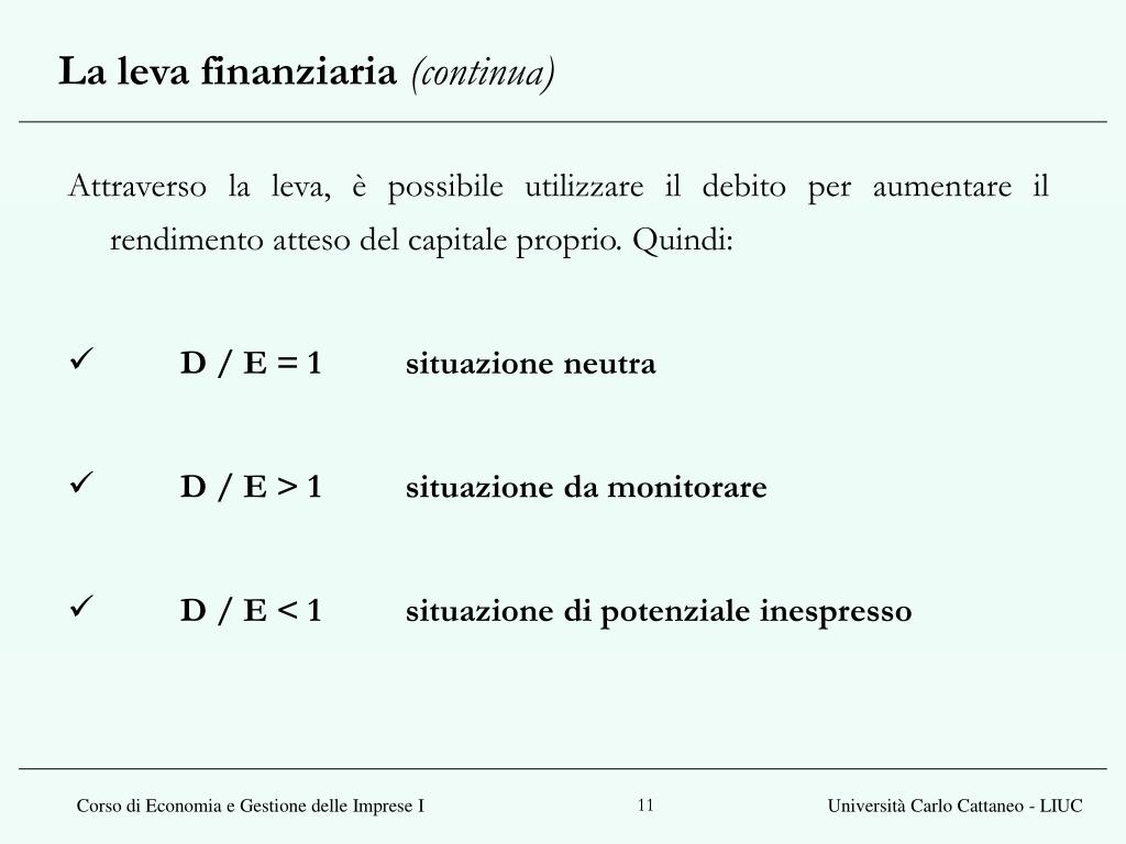 PPT - Lezione 5 LA STRUTTURA FINANZIARIA D’IMPRESA. PowerPoint ...