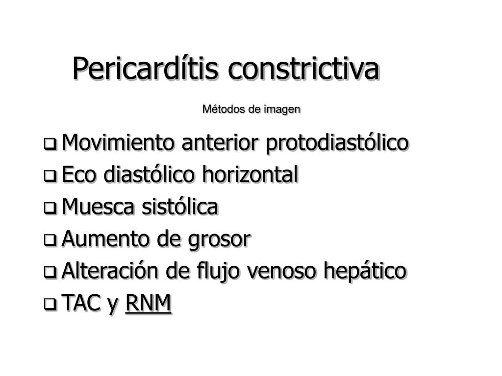 PPT - Patología del pericardio -Diagnóstico -Clasificación -Tratamiento PowerPoint Presentation ...